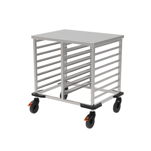GN rack trolley 2x1/1 low - cor. bumpers // Products